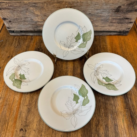 Block Spal | Dining | Vtg Block Spal Poinsettia Set Watercolors By ...